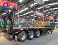 China Diecast 3 Axle Multi As Roda Lowbed Trailer Chassis Spesifikasi 2020 Max Payload 60 Tons for sale