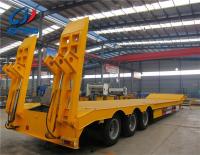 China Diecast 3 Axle Multi As Roda Lowbed Trailer Chassis Spesifikasi 2020 Max Payload 60 Tons for sale