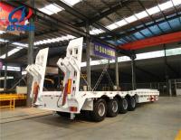 China 30 Ton 40 Ton 50T 40ft Low Bed Trailer Dimensions 3 Axle Semi-Trailer Truck Trailer for sale