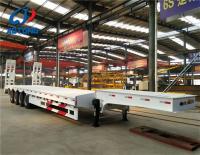 China 30 Ton 40 Ton 50T 40ft Low Bed Trailer Dimensions 3 Axle Semi-Trailer Truck Trailer for sale