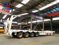 China 30 Ton 40 Ton 50T 40ft Low Bed Trailer Dimensions 3 Axle Semi-Trailer Truck Trailer for sale