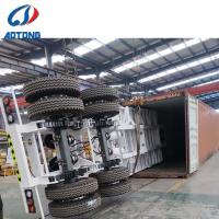 China 40 Ton 45 60 Cubic U Type Tandem Tipper Trailer with Tandem Hydraulic Lift and Design for sale