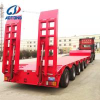 China 120ton 3/4/5/6/7/8 Axles Low Bed Lowboy Semi Trailer with Dolly Mechanical Suspension for sale