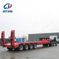 China 120ton 3/4/5/6/7/8 Axles Low Bed Lowboy Semi Trailer with Dolly Mechanical Suspension for sale