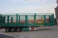 China Logistics Fence Semi Trailer for Bulk Cargo and Livestock Transportation in Warehouse for sale