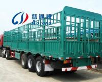 China Logistics Fence Semi Trailer for Bulk Cargo and Livestock Transportation in Warehouse for sale