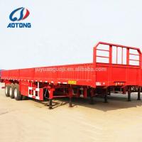China Vehicle Master 60 Ton Drop Side Wall Fence Semi Trailer with Dual Line Braking System for sale