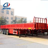China Vehicle Master 60 Ton Drop Side Wall Fence Semi Trailer with Dual Line Braking System for sale