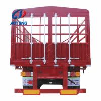China 3 Axles 60 Tons Animal Poultry Grid Positions Semi Trailer with Max Payload 40000 kg for sale