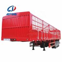 China 3 Axles 60 Tons Animal Poultry Grid Positions Semi Trailer with Max Payload 40000 kg for sale