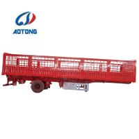 China 3 Axles 60 Tons Animal Poultry Grid Positions Semi Trailer with Max Payload 40000 kg for sale