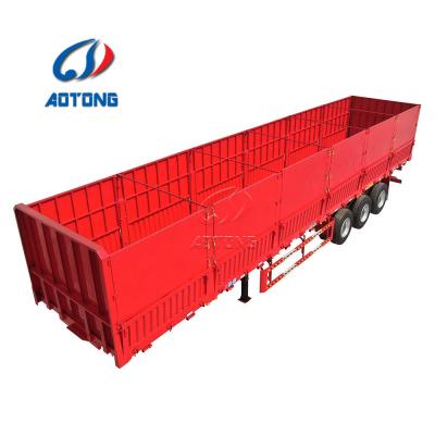 China Side Wall Semi Trailer for Truck Tractor Max Payload 30-100T Leaf-spring/Air Suspension for sale