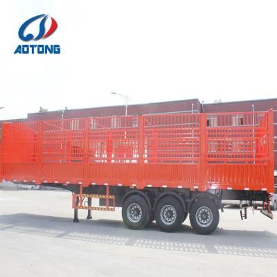 China Customized 60-Ton Fence Trailer with Steel Construction and 2