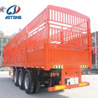 China Customized 60-Ton Fence Trailer with Steel Construction and 2