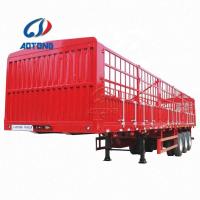 China 3 Axles 60 Tons Poultry Grid Positions Semi Trailer with Standard 28Ton Landing Gear for sale