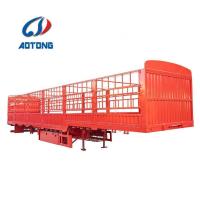 China 3 Axles 60 Tons Poultry Grid Positions Semi Trailer with Standard 28Ton Landing Gear for sale