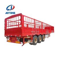 China 3 Axles 60 Tons Poultry Grid Positions Semi Trailer with Standard 28Ton Landing Gear for sale