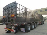 China 60T Max Payload AOTONG Bulk Cargo Carrier Fence Semi Trailer for Warehouse Transport for sale