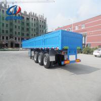 China Side Wall Truck Trailer 13m 3Axle 50ft Flatbed Trailer for Bulk Vegetables Transport for sale