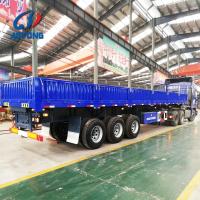 China Custom's Requirement 3 Axles 13 Meters Fence Stake Semi Trailer for Cargo Transport for sale