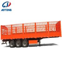 China 50Ton Leaf Spring Fence Cargo Transport Semi Trailer /Kin Pin 2''/3.5'' Bolt Type for sale
