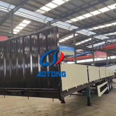 China High Payload Capacity Cargo Carrier Semi Trailer with Detachable Sidewall in Kazakhstan for sale