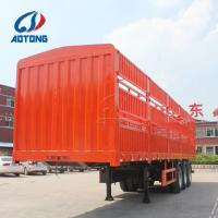 China Semi-Trailer 3 Axles 60 Tons Animal Poultry Grid Positions Fence Stake Cargo Transport for sale