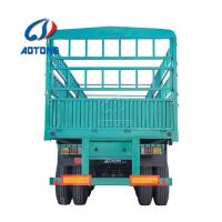 China 3 Axle 1800mm Side Wall Fence Cargo Semi Trailer for Transporting Livestock Animal Cattle for sale