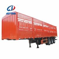 China Tri Axle Fence Cargo Trailer Bulk Cargo Semi-Trailer for Animal Transport in Nigeria for sale