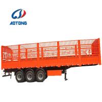 China Tri Axle Fence Cargo Trailer Bulk Cargo Semi-Trailer for Animal Transport in Nigeria for sale
