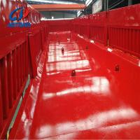 China 4 Axle 40-60 Ton Drop Side Wall Fence Semi Trailer for Sand Transport Optional Size for sale