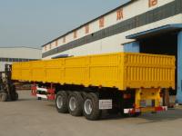 China 40 60 Tons Side Wall Fence Cargo Semi Truck Trailer with 4 Axles and Multifunctional for sale