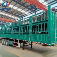 China 11.00r20 12r22.5 315 385 Tire 3 Axle 40ft Warehouse Type Side Wall Fence Semi Trailer for sale