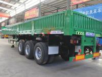 China 80ton Max Payload 3 Axle Side Wall Cargo Semi Trailer for Container Sidewall Transport for sale