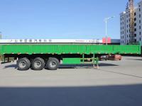China 80ton Max Payload 3 Axle Side Wall Cargo Semi Trailer for Container Sidewall Transport for sale