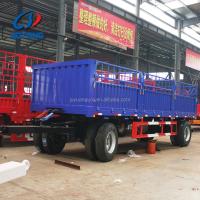 China 40 Ton Fence Cargo Trailer 2 Axle Stake Fence Semi Trailer for Cargo Transportation for sale
