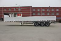 China 80ton Max Payload 3 Axle Side Wall Cargo Semi Trailer for Container Sidewall Transport for sale