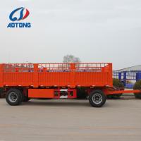 China 40 Ton Fence Cargo Trailer 2 Axle Stake Fence Semi Trailer for Cargo Transportation for sale