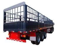 China 24V Electric System 60T 80T Tri Axle Animal Carrier Semi Trailer for Livestock Transport for sale