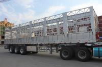 China FUWA BPW Axles Bulk Cargo Carrier Fence Semi Trailer for Livestock Transportation for sale