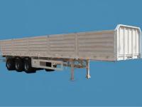 China 3 * 13ton Capacity Axles Side Wall Semi Trailer for Dry Cargo or Sands Transportation for sale