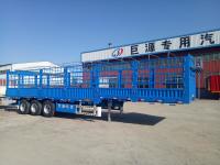 China FUWA BPW Axles Bulk Cargo Carrier Fence Semi Trailer for Livestock Transportation for sale