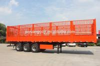China FUWA BPW Axles Bulk Cargo Carrier Fence Semi Trailer for Livestock Transportation for sale