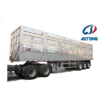 China 3 Axles Heavy Transport High Side Fence Semi Trailer with Dolly and Checked Plate for sale