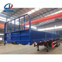 China Sturdy AOTONG Cargo Board Semi Trailer with Side Tailgate and Durable Mechanical Parts for sale