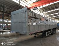 China High Loading Capacity Dry Bulk Cargo Fence Semi Trailers with 4 Axles and Lift Axle for sale