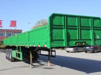 China Side Board Fence Tri Axles Flatbed Detachable Sidewall Semi Trailer for Cargo Carrier for sale
