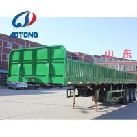 China 9.00-22.5 Rim Tri Axles Drop Side Wall Semi Trailer for Cargo Transport in Russia for sale