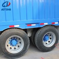 China Electrical Hydraulic Lift Livestock Transporter Semi Trailer with 3 Axles and 2 Layers for sale