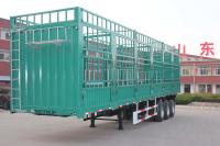 China Max Payload of 60T Fence Semi Trailer for Stake Style Cargo Transportation for sale